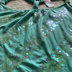 Deb | Tops | Deb Mint Green Sequin Halter Top Size 2x Brand New With ...